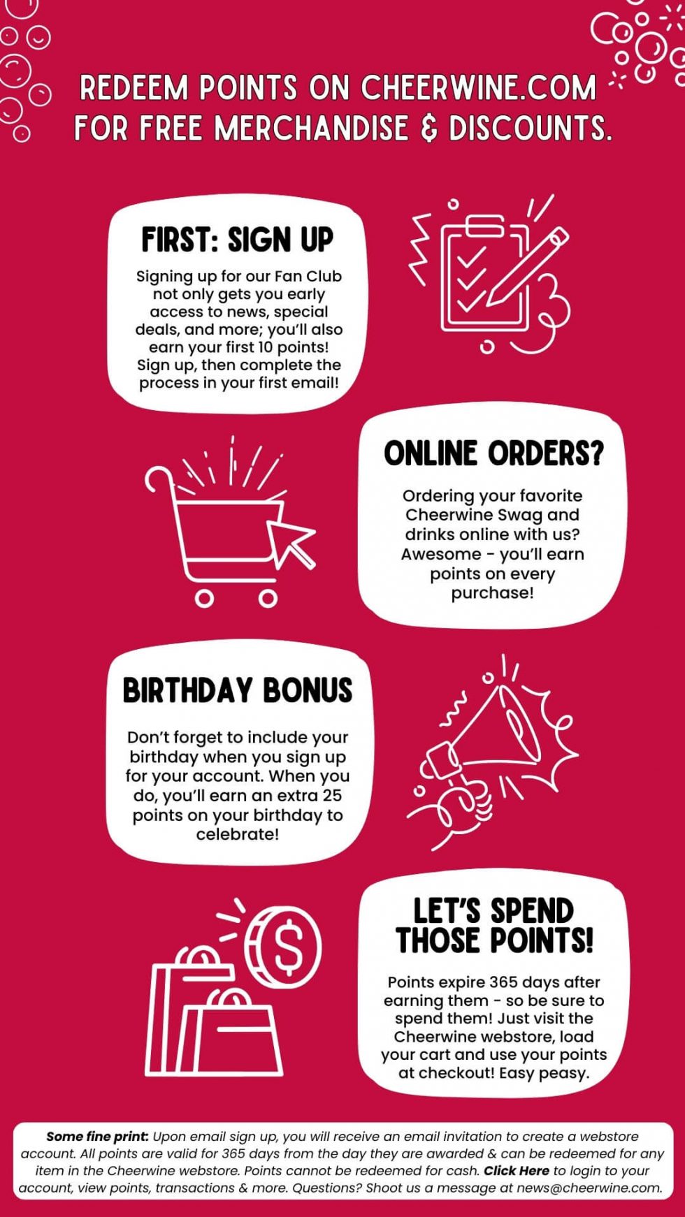 Earn Cheerwine Discounts and Points – Join the Fan Club!